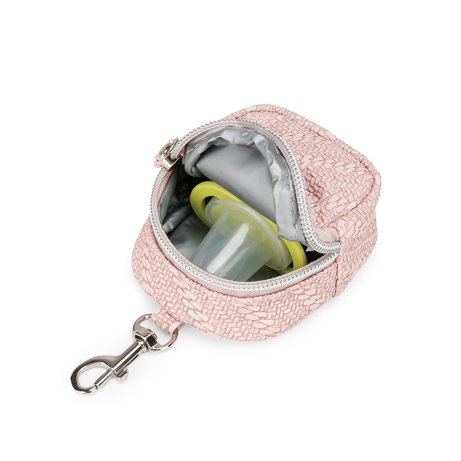 Simple Leather Pacifier Storage Bag - www.uplusproducts.com